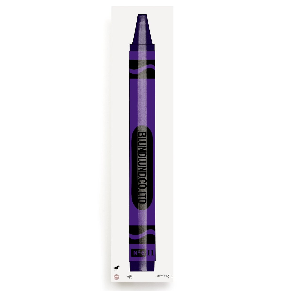 BLUNDLUND.CO.,LTD FINE ART PRINT - CRAYONS LILAC / LIMITED EDITION